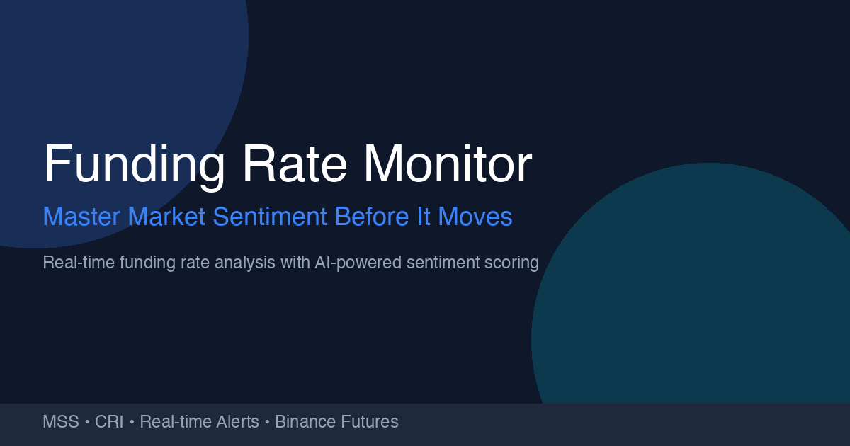 Funding Rate Monitor - Master Market Sentiment
